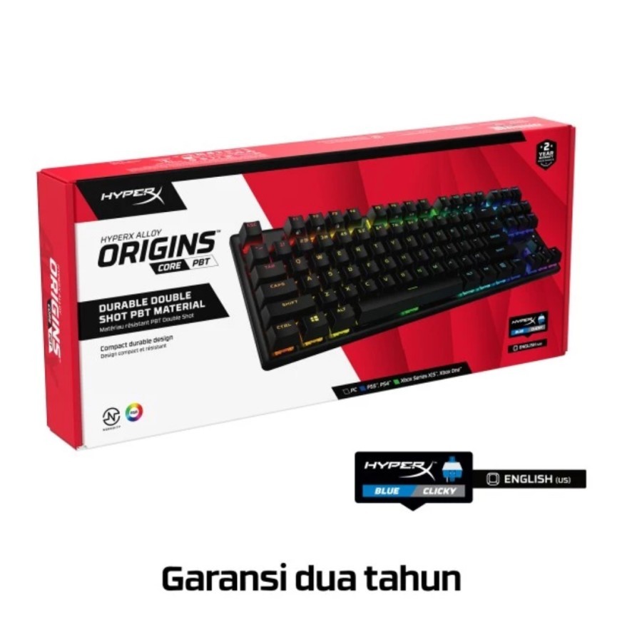 Jual HyperX Alloy Origins Core PBT Mechanical Gaming Keyboard TKL RGB ...