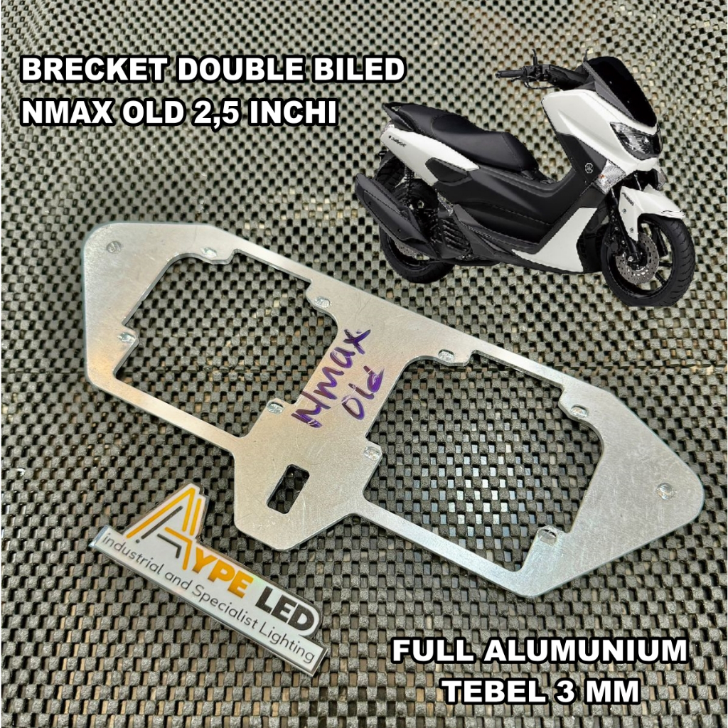Jual Brecket braket dudukan projie biled NMAX OLD 2,5 inch Pnp full ...