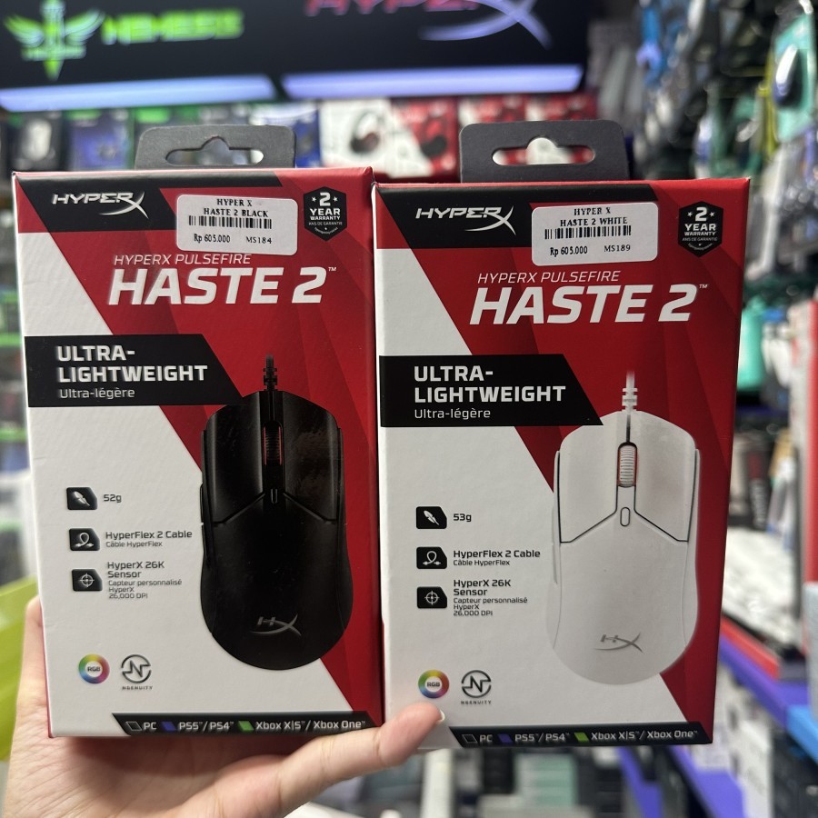 Jual HyperX Pulsefire Haste 2 Gaming Mouse Lightweight RGB Macro 6 ...