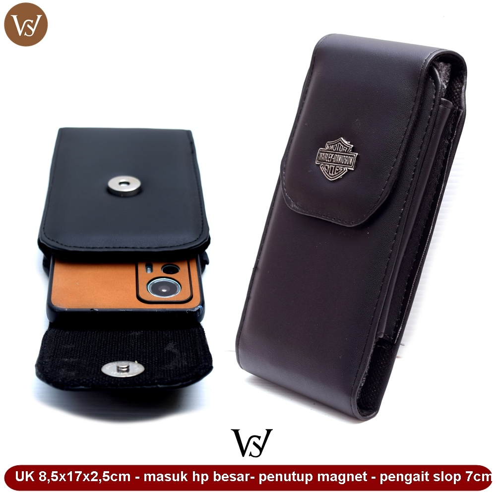 Jual Dompet Kulit Slop Magnet Hp Pinggang Max Plat | Shopee Indonesia