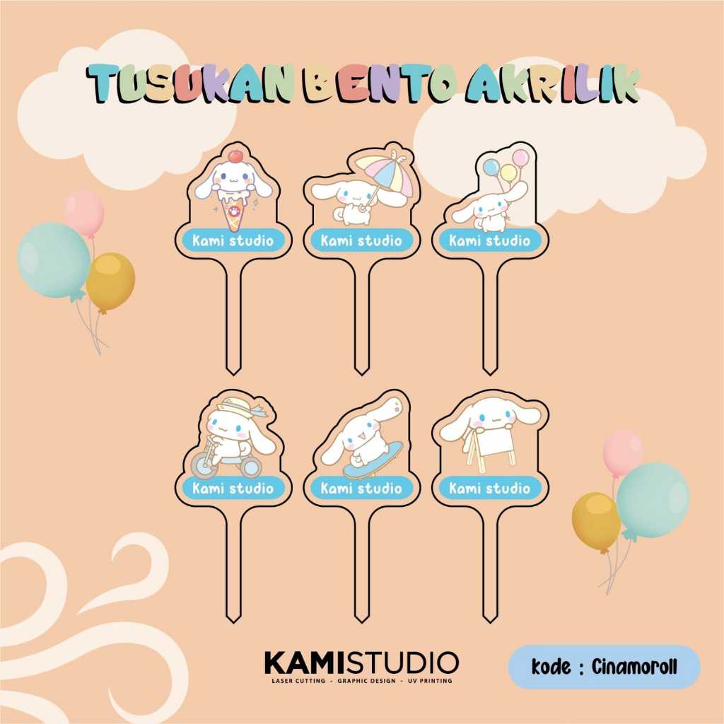 Jual TUSUKAN BENTO ANAK / AKRILIK FOOD PICK / TUSUK GIGI LUCU/ TUSUK ...