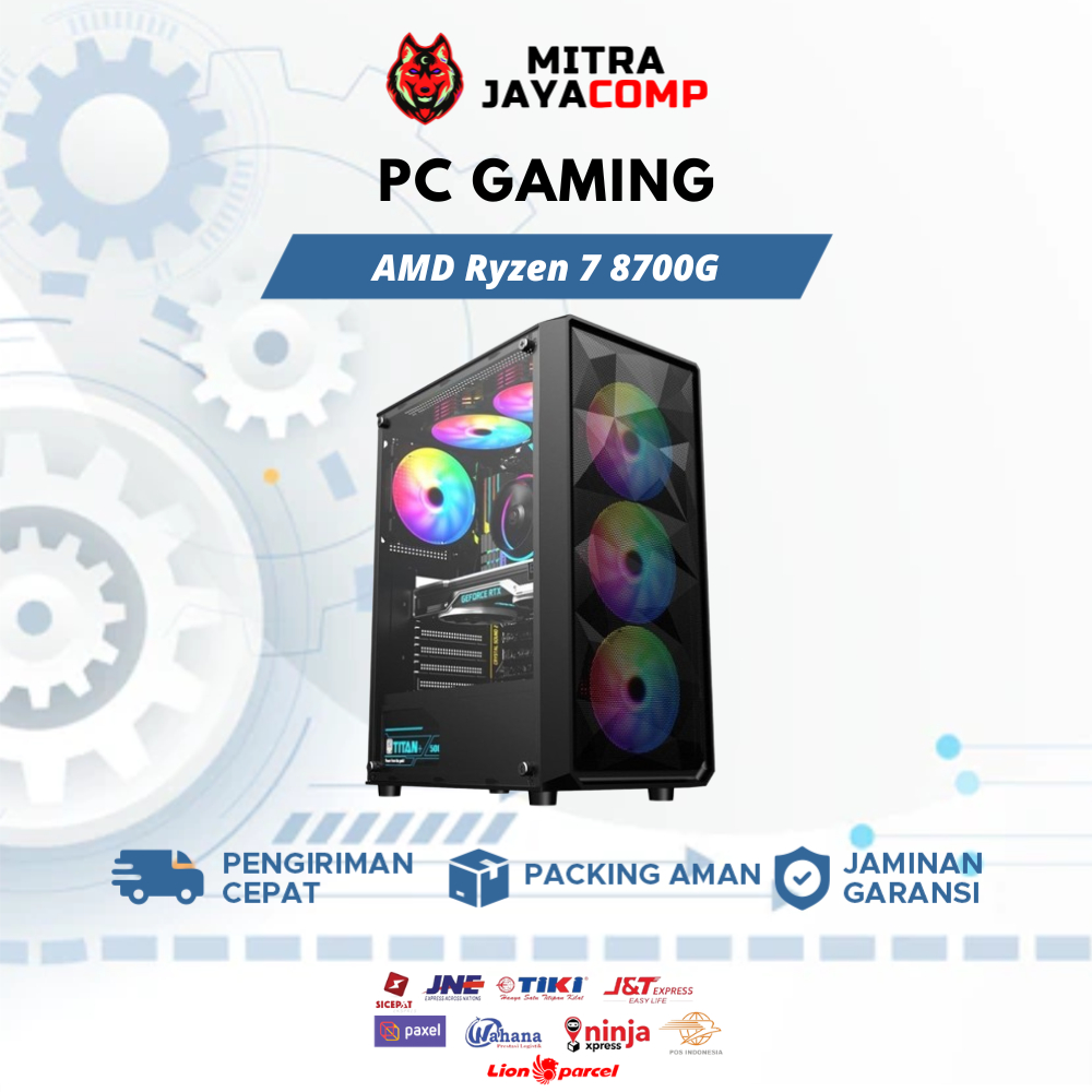 Jual PC Gaming AMD Ryzen 7 8700G Ram DDR5 32GB NVMe 512GB Radeon Radeon ...