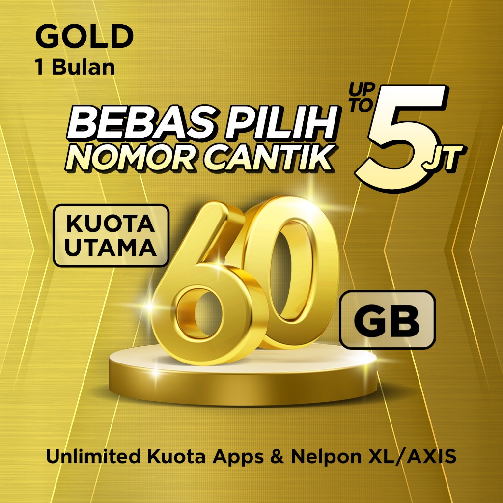 Jual Kartu Perdana XL PRIORITAS Gold Unlimited FUP 60GB/bln | Shopee ...