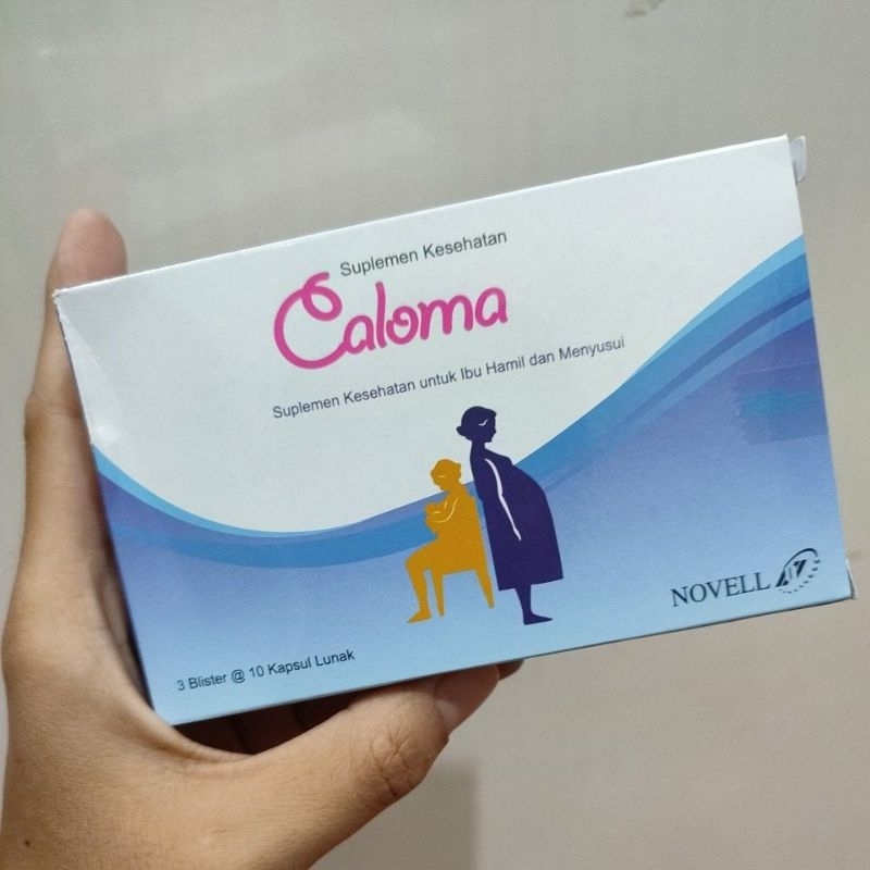 Jual CALOMA strip 10 Box 30 kapsul suplemen hamil menyusui | Shopee ...
