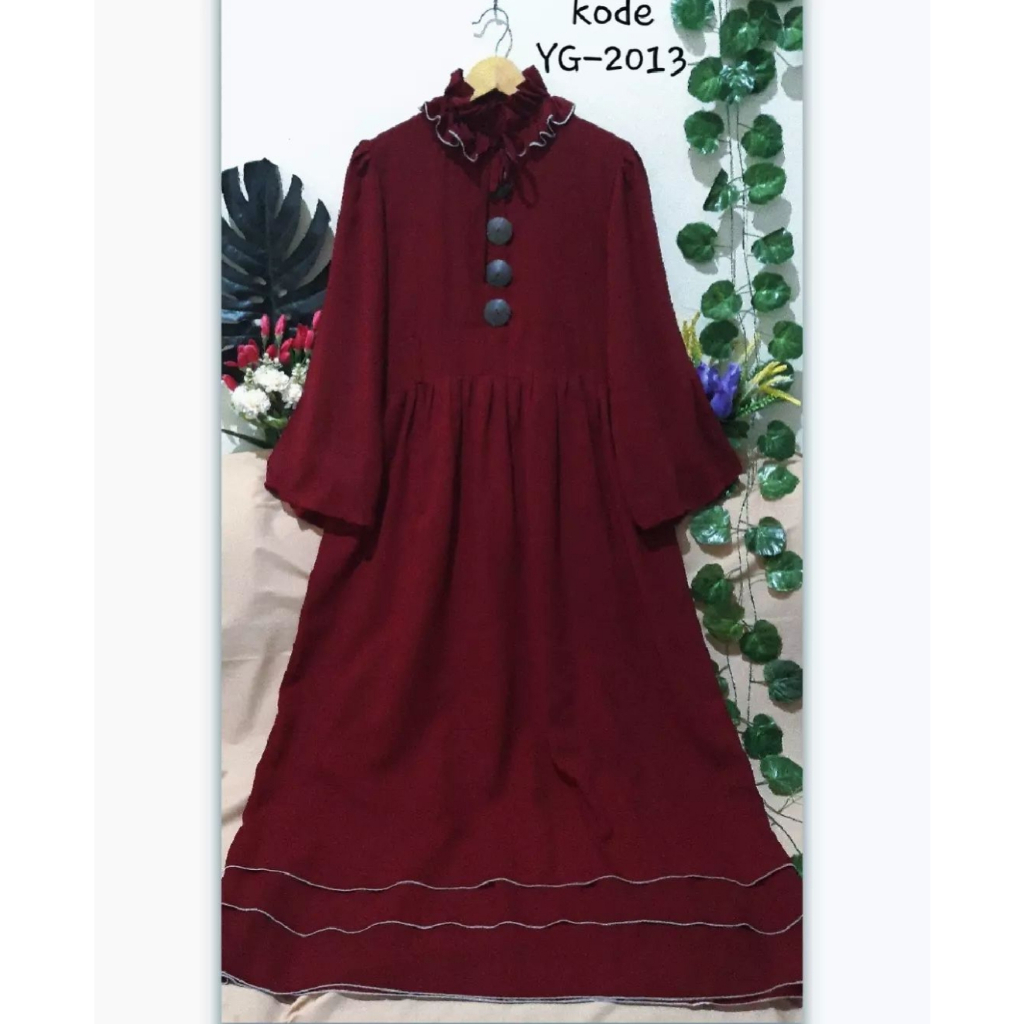 Jual Gamis Ruffle (YG-2013) | Shopee Indonesia