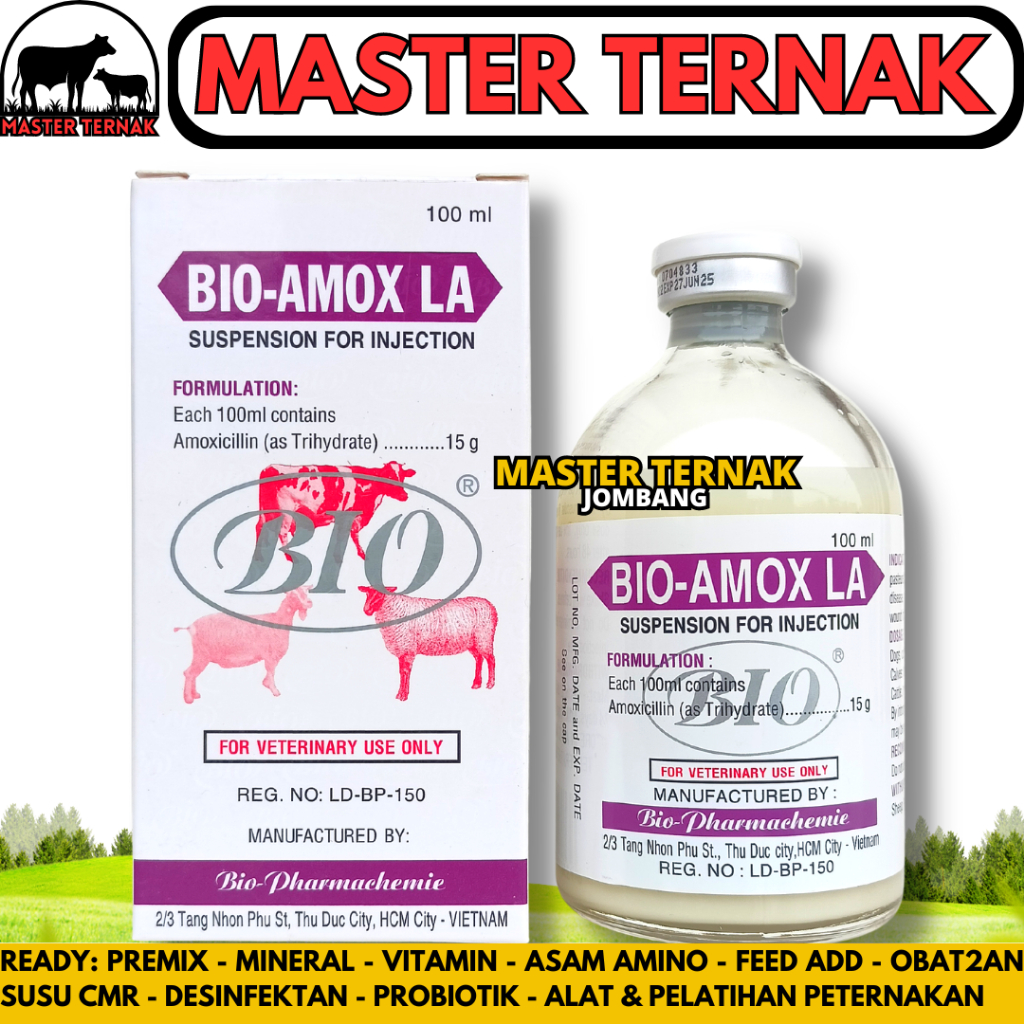 Jual BIO AMOX LA 100 ml - Obat Hewan Amoxyciline Long Acting Like ...