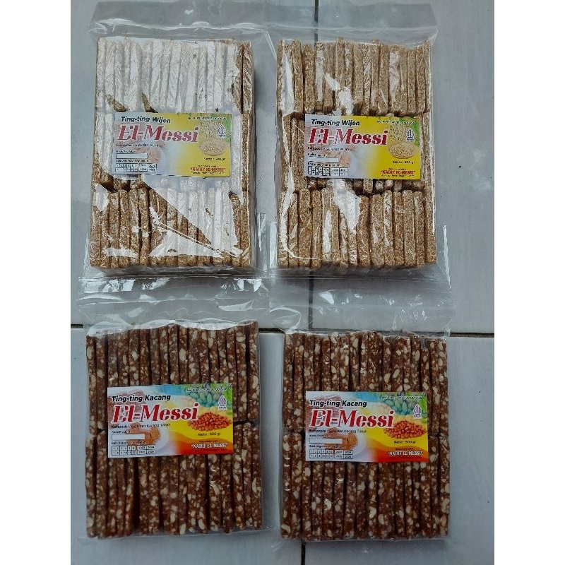 Jual 4 pack ting ting kacang dan wijen total 2kg | Shopee Indonesia