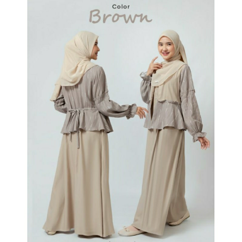 Jual AZAMI DRESS JILBRAVE | Gamis Lebaran Casual Feminine Look Special Edition Motif Premium ...