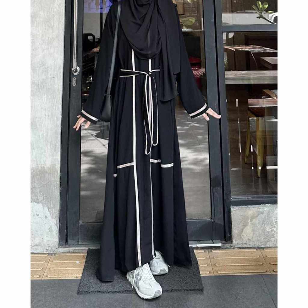 Jual PROMO ABAYA TOP 1-Abaya arab terbaru-gamis hitam remaja kekinian-dress muslimah terbaru ...