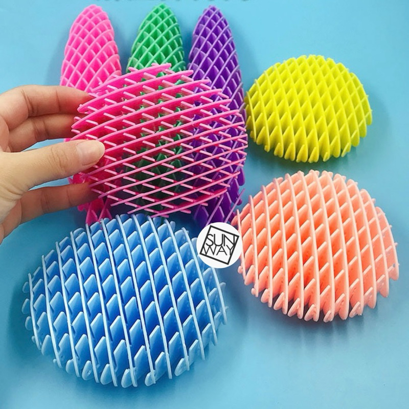 Jual Mainan Worm Fidget Toy 3D / Mainan Fidget Disc Lentur / Mainan ...