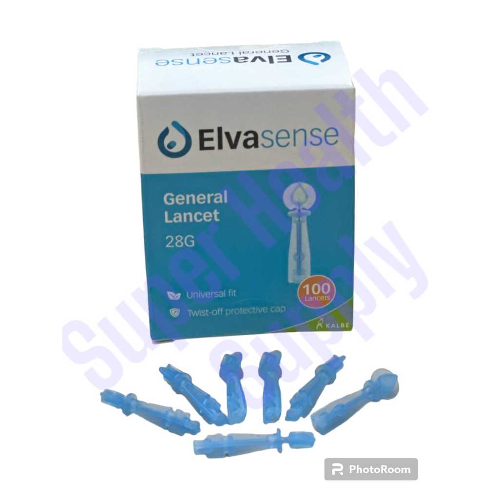 Jual Elvasense Blood Lancet 28G General Lancet Elvasense Jarum ...