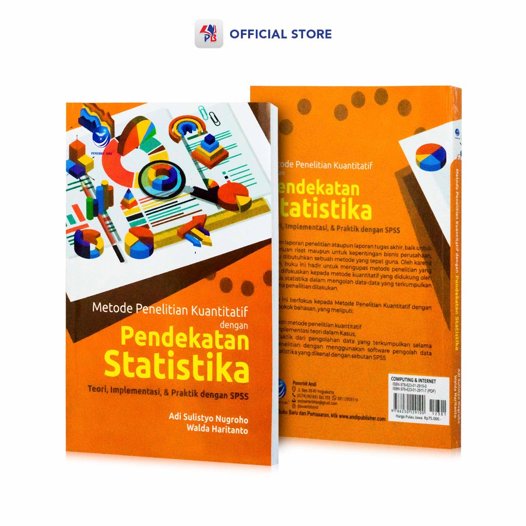 Jual Buku Metode Penelitian Kuantitatif Dengan Pendekatan Statistika / Penerbit Andi Offset ...