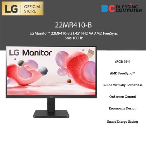 Jual Monitor LG LG 22MR410-B 21.45 FHD 1920 x 1080 100Hz 5ms | Shopee Indonesia