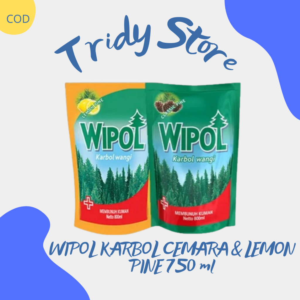 Jual Wipol Karbol Cemara/Karbol Lemon Pembersih Lantai 750ml | Shopee ...
