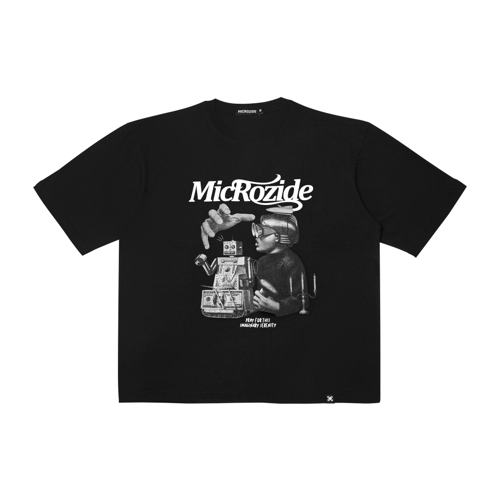 Jual Microzide - Imaginary Oversized Black | Shopee Indonesia