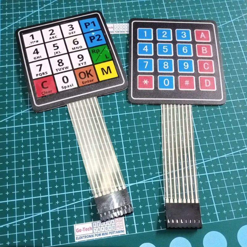 Jual Keypad Pom Mini Membran 4x4 Tombol Model Custom Pertamini Digital ...