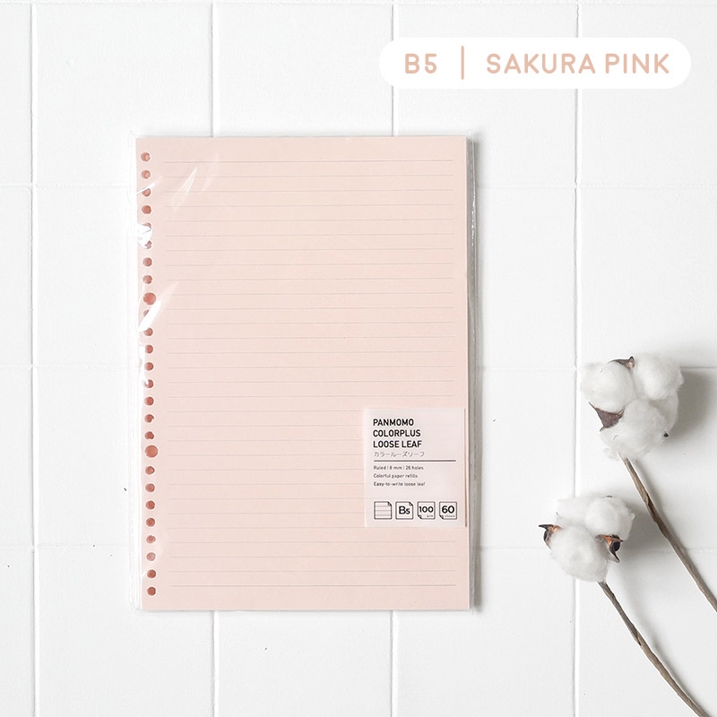 Jual Loose Leaf Binder Paper B5 Ruled Dotted - Kertas Loose Leaf Panmomo 80 gsm Isi 60 lembar ...