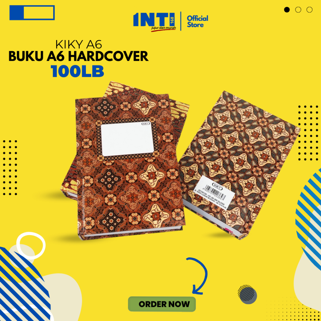 Jual Kiky Buku Hard Cover A6 Laminasi Gloss 100 Lembar Kiky Buku ...