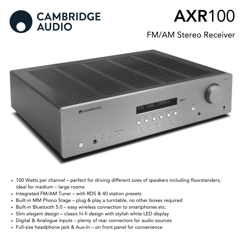 Jual Cambridge Audio AXR100 AXR 100 Stereo amplifier receiver | Shopee ...