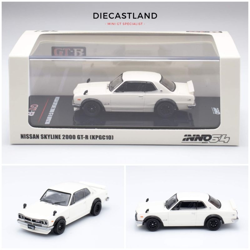 Jual INNO64 NISSAN SKYLINE 2000 GT-R (KPGC10) White IN64-KPGC10-WHI ...
