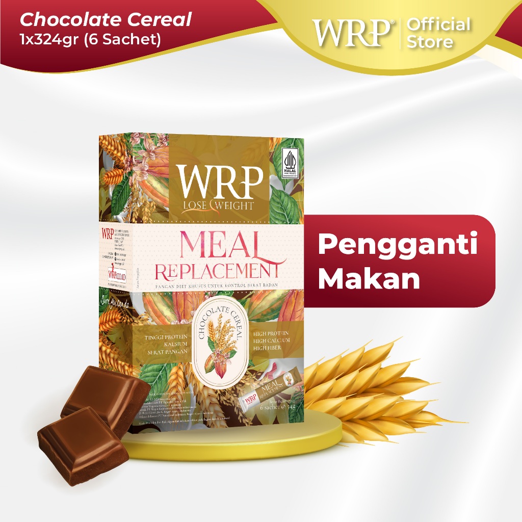 Jual WRP Meal Replacement Chocolate Cereal 324g - Pengganti Makan ...