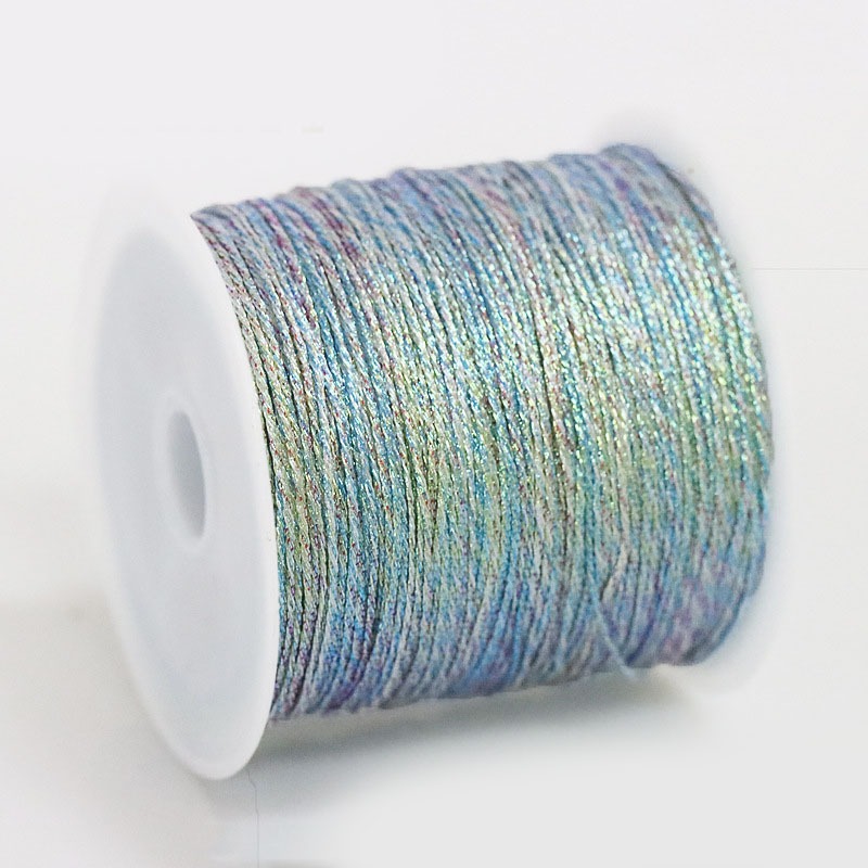 Jual 1 ROLL Shine String Tali Benang Metalik Metallic String - 6 HELAI ...