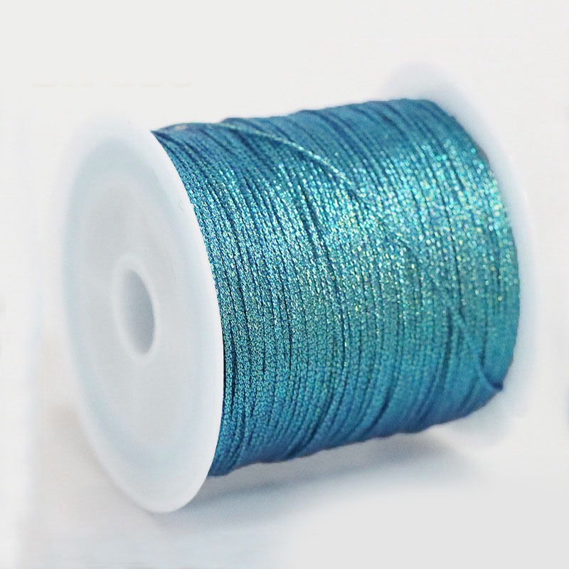 Jual 1 ROLL Shine String Tali Benang Metalik Metallic String - 3 HELAI ...