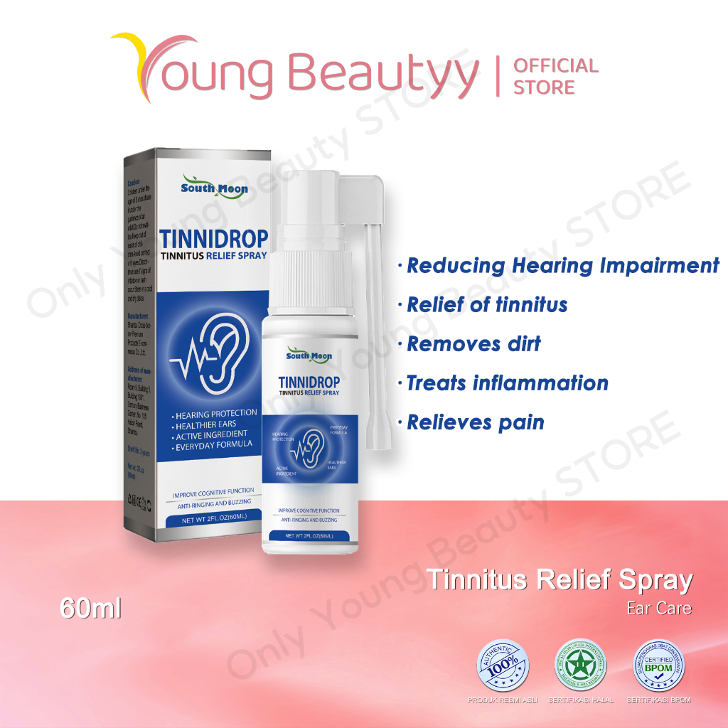 Jual South Moon Tinnitus Relief Spray Ear Ringing Treatment Spray ...
