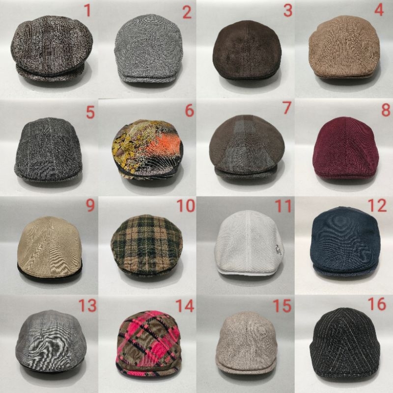 Jual topi copet seniman second preloved original model flat cap ...