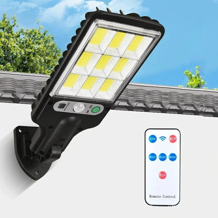 Jual |J.A| LAMPU SOLAR LED TENAGA MATAHARI 9 KOTAK ANTI-AIR WATERPROOF ...