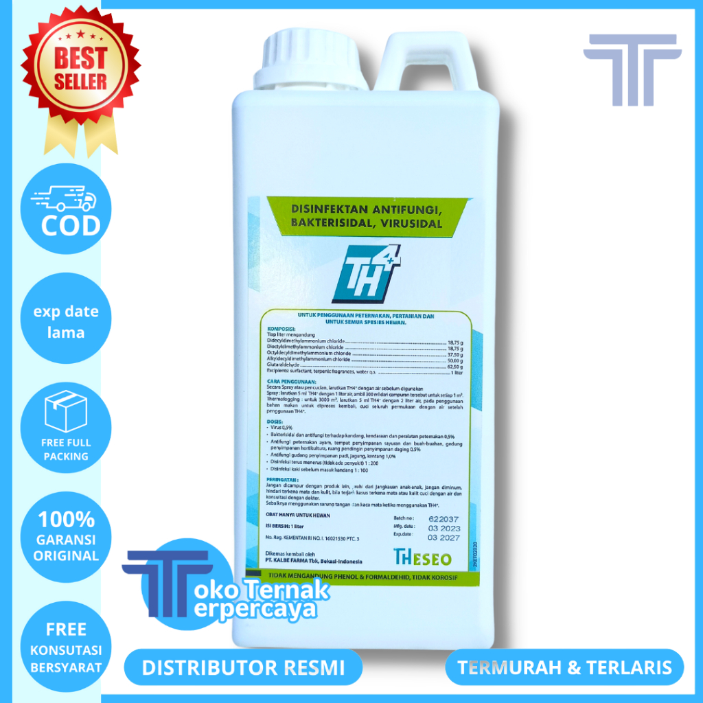Jual DESINFEKTAN TH4 1 LITER - Desinfektan dan Insektisida Ampuh ...