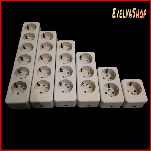 Jual Terminal Listrik Stop Kontak Uticon 1-6 Lubang | Shopee Indonesia