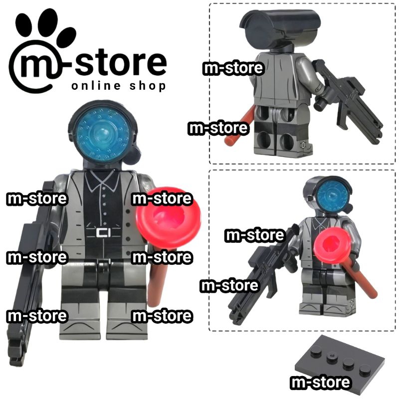 Jual brick skibidi toilet cctv camera man block mini toy figure ...