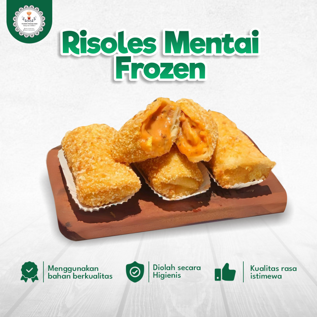 Jual Risol Saos Mentai Frozen Food Risoles Telur Sosis Keju Isi 10 Pcs ...