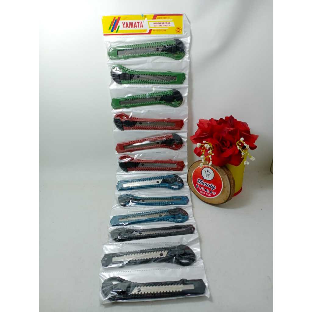 Jual Pisau cutter besar murah bagus isi 12 pcs | Shopee Indonesia