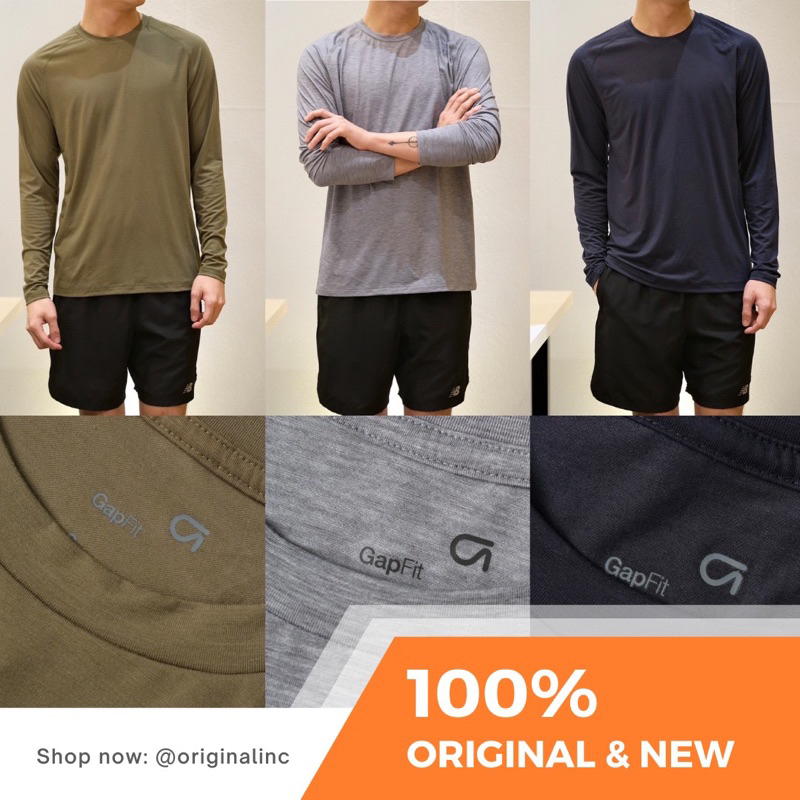 Jual GP Fit Active LS Tee GP-LST-12 | Shopee Indonesia