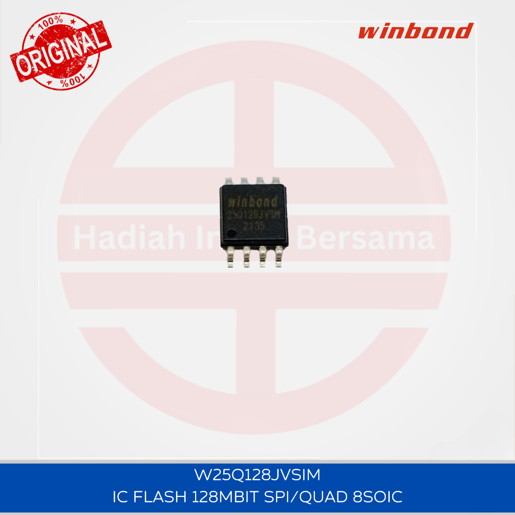 Jual W25Q128JVSIM IC Flash Memory 128Mbit SPI/QUAD 8SOIC Original Winbond | Shopee Indonesia