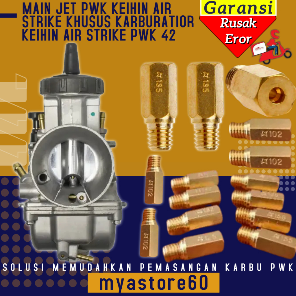 Jual MJ Main Jet Mainjet Spuyer Sepuyer Mainjet Karburator Karbu Carburator Carbu PWK 42 Keihin ...