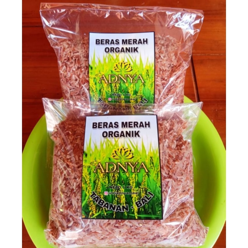 Jual Beras Merah Organik Tabanan Bali 1KG | Shopee Indonesia