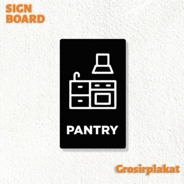 Jual Pantry Sign Board Kayu Print UV Signage Label Papan Nama Tempat ...