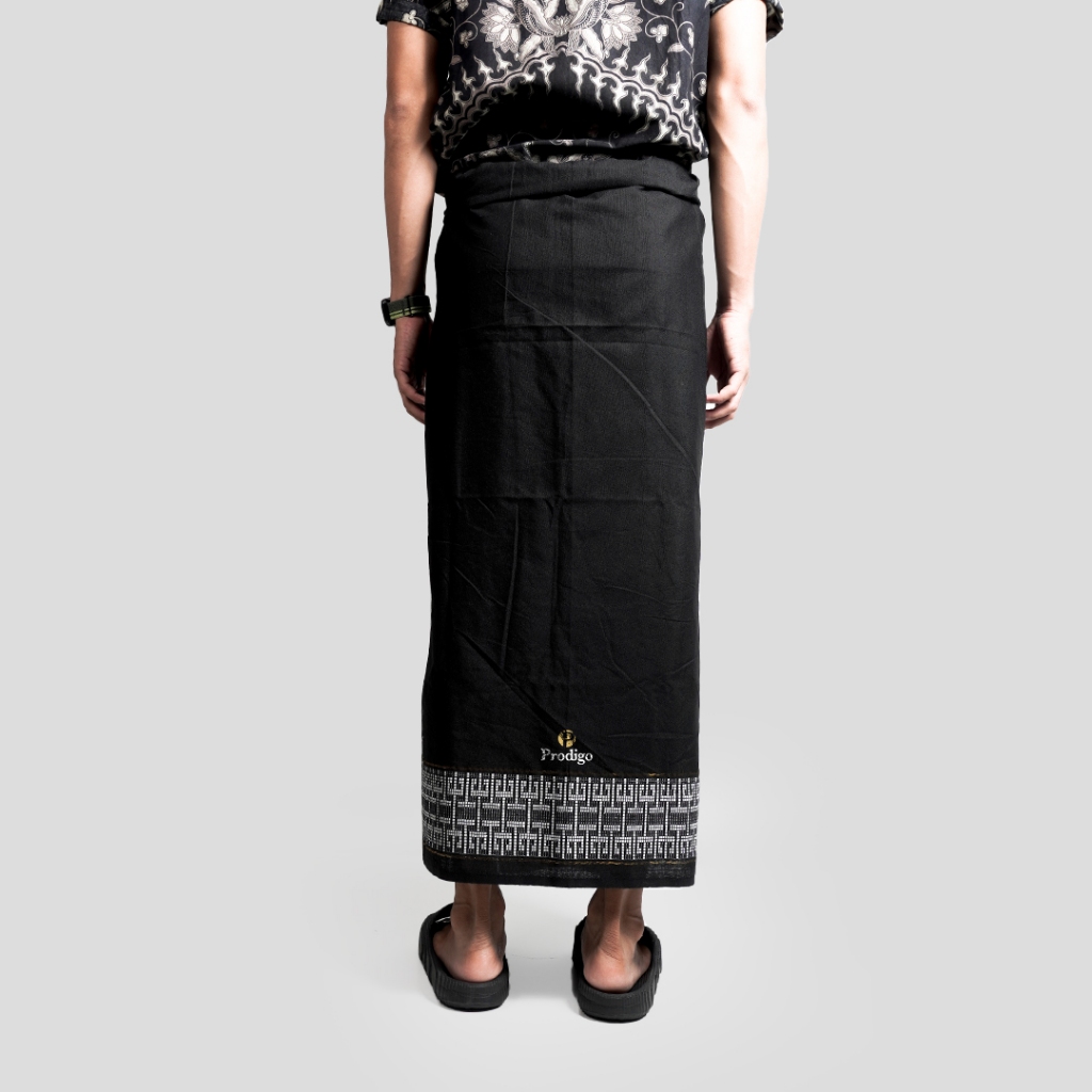 Jual Prodigo * Sarung Hitam Weru Motif 2 I Sarung Tenun Pria Dewasa I ...