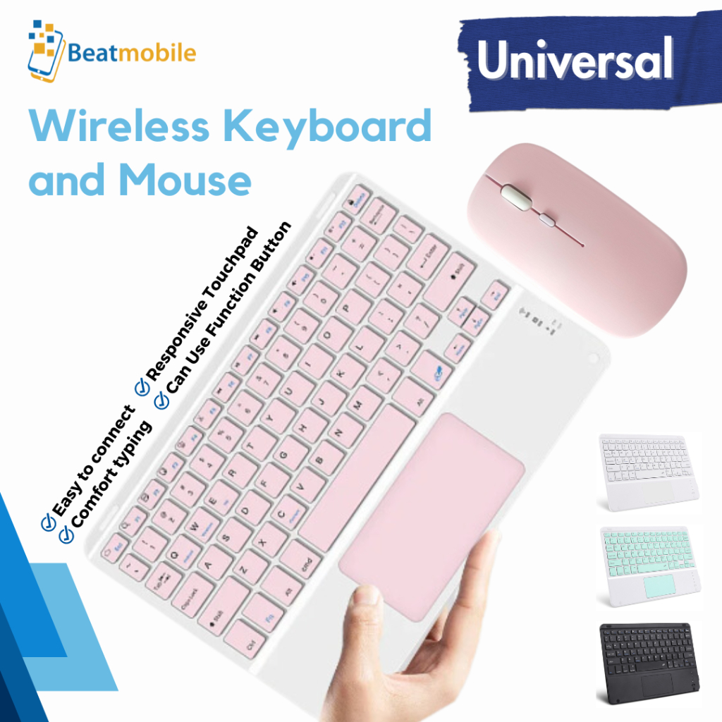 Jual Wireless Keyboard Mini Portable 10 inch 3in1 Bluetooth Keyboard ...