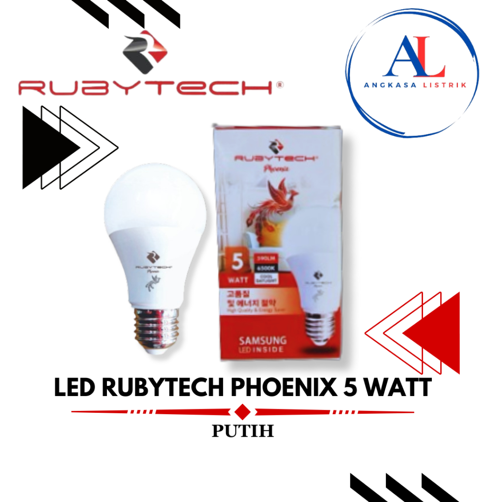 Jual LAMPU RUBYTECH LED-PHOENIX A-BULB 5WATT | Shopee Indonesia