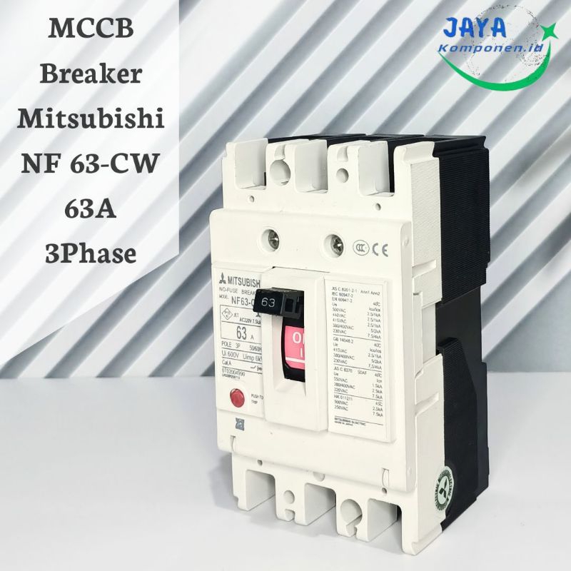 Jual MCCB BREAKER MITSUBISHI NF63-CW 3P 63A | Shopee Indonesia