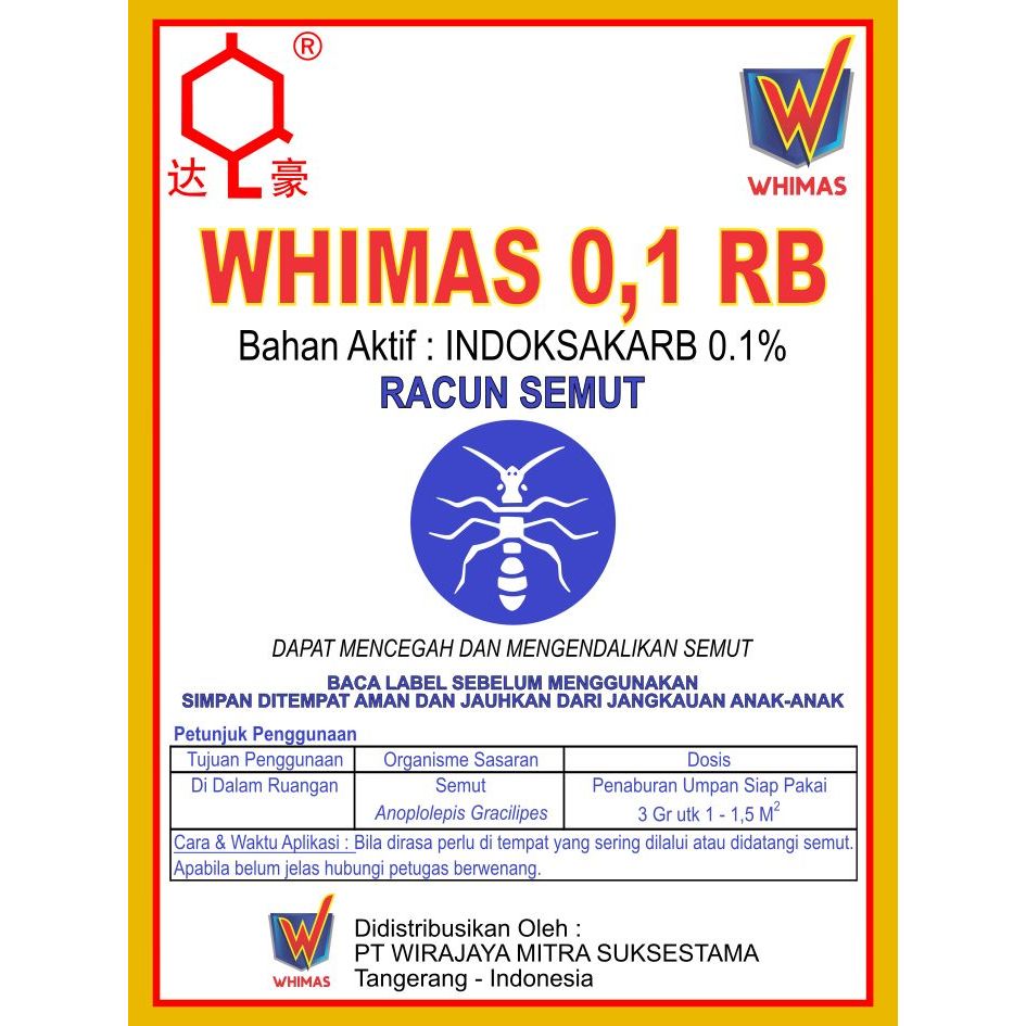 Jual WHIMAS 0,1 RB Racun Semut / Insektisida Semut / Obat Pembasmi ...