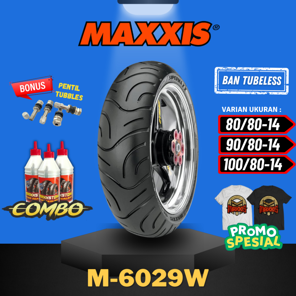 Jual [READY COD] BAN MAXXIS M6029 / M6029W ( 80/80-14 / 90/80-14 / 100 ...