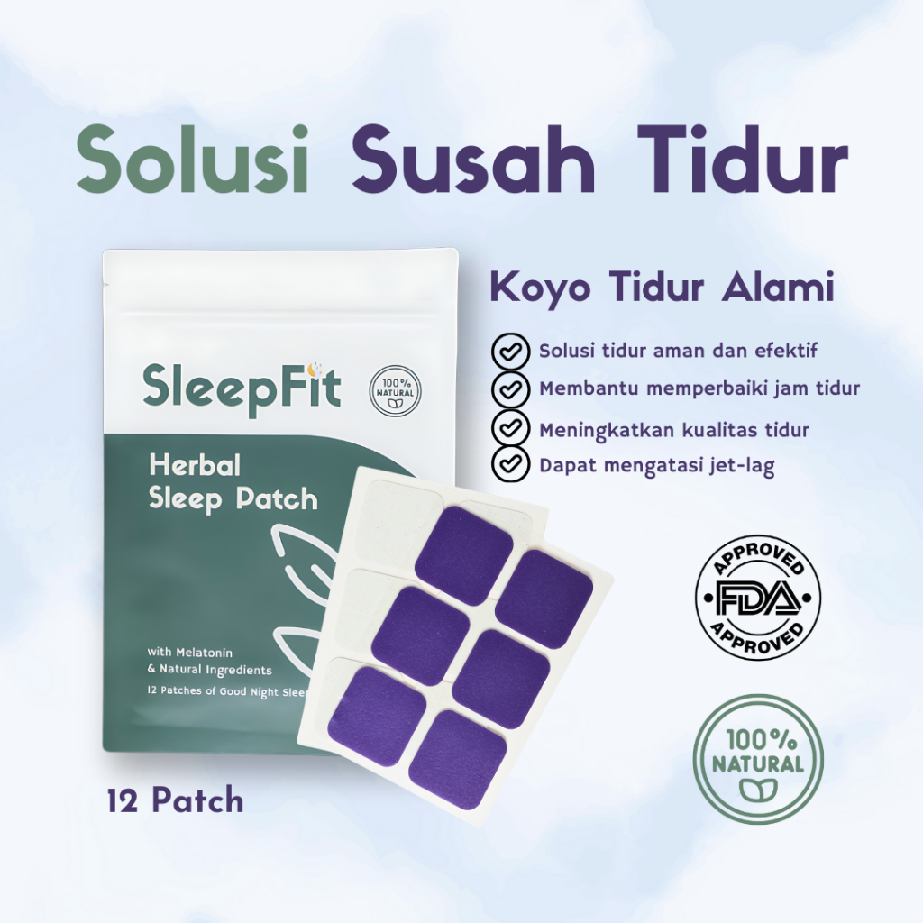 Jual SleepFit - Melatonin Herbal Sleep Patch - 12 Patch | Shopee Indonesia