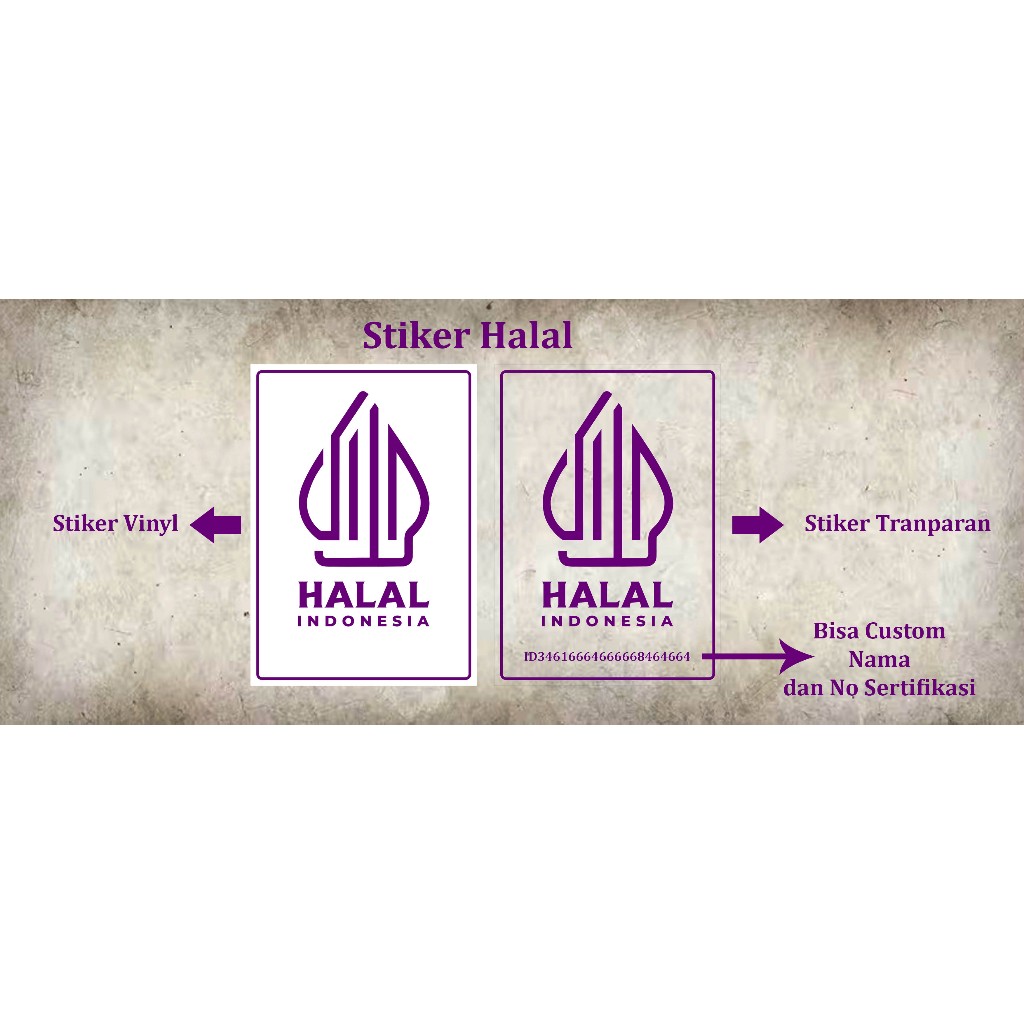 Jual STIKER HALAL,LOGO HALAL.BISA CUSTOM NAMA DAN NOMOR SERTIFIKASI ...