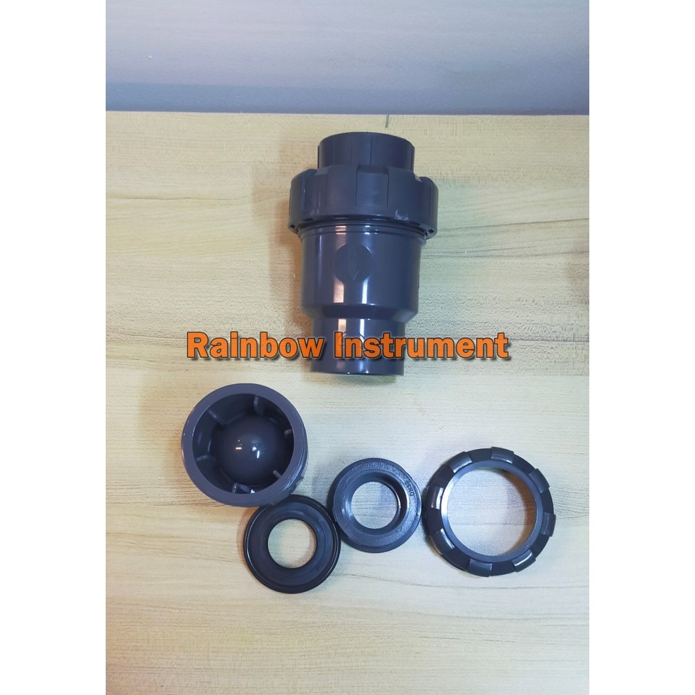 Jual Union Ball Check Valve PVC 2" inchi ( Single Watermur ) DN50 ...