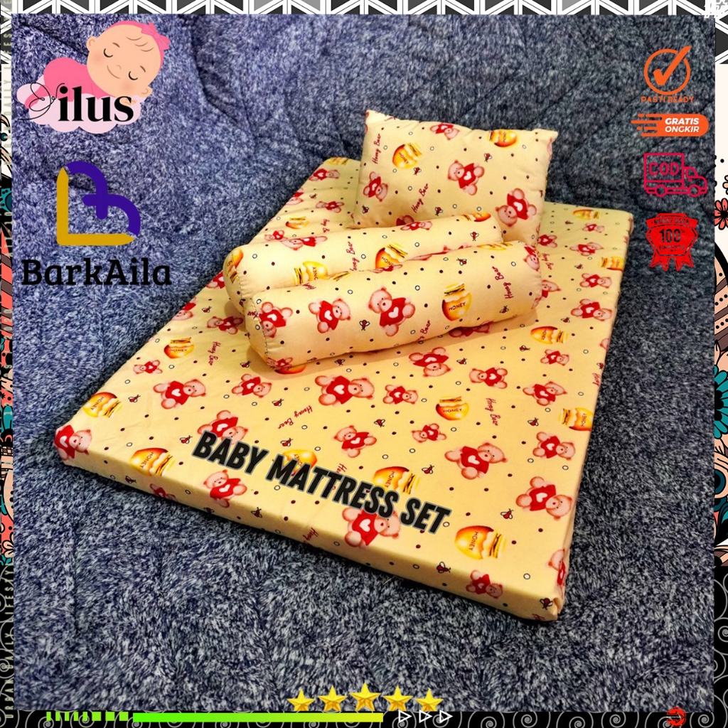 Jual Kasur Bayi Set lengkap Bantal Guling motif lengkap minimalis ...